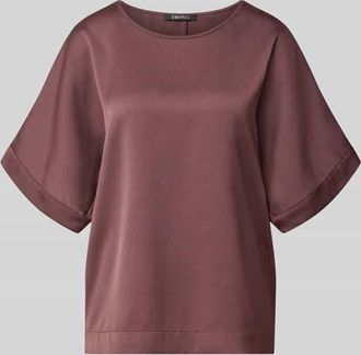 Swing Relaxed Fit T-Shirt aus Satin