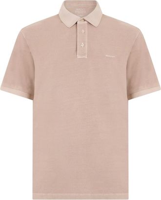 GANT Homme, Tops, Beige, Taille: M Polo en piqu&eacute; d&eacute;lav&eacute; au soleil