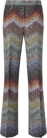Missoni Femme, Pantalons, Multicolore, Taille: 34 FR Wide Pantalons