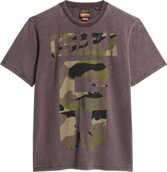 Superdry Herren Locker geschnittenes Osaka T-Shirt Blassbraun L