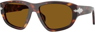 Persol Stilvolle Sonnenbrille in Braun Schildpatt - - Accessories - unisex - Braun - 55 MM