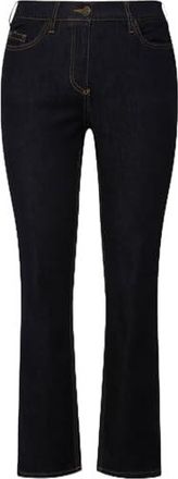 Ulla Popken Slim-Jeans Pantalons, Dark Blue Denim, 36W / 30L Femme