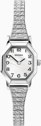 Sekonda Mila - Montre pour femme &agrave; cadran blanc 23 mm avec bracelet r&eacute;glable en acier inoxydable
