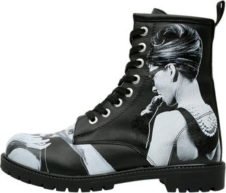 Dogo Schn&uuml;rstiefel DOGO Boots - Go Back to Being Yourself BLACK
