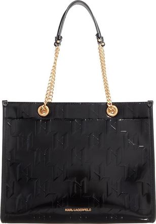 Karl Lagerfeld Shopper & Totes - K/Skuare Sp Shiny Mono Md Tote - Gr. unisize - in Schwarz - für Damen