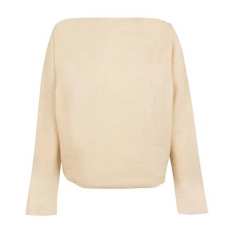 Cortana Bootshalsausschnitt-Top - - Blouses & Shirts - Damen - Beige - 2XS