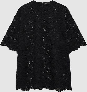 Anine Bing Top Zeina Black Lace