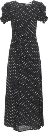 Mar De Margaritas Femme, Robes, Noir, Taille: 42 FR Robe Midi En Viscose &Agrave; Col Rond