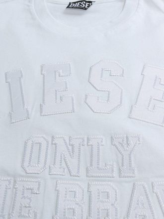 Diesel Rundhalsshirt aufgen&auml;hte Logo-Applikation - T-JUST 250216