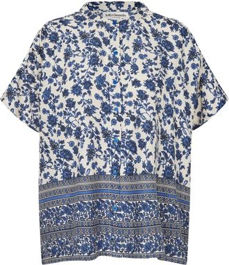 Lollys Laundry Femme, Blouses et Chemises, Bleu, Taille: 42 FR Chemises