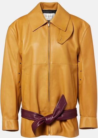 Saint Laurent Veste en cuir
