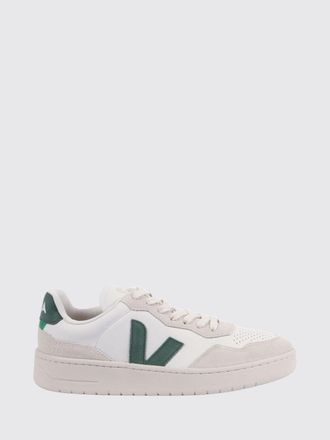 Veja V-90 Sneaker aus nachhaltigem O. T.-Leder mit Veloursledereins&auml;tzen