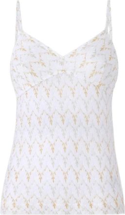 Missoni Femme, Tops, Blanc, Taille: 38 FR Top col en V