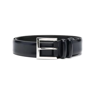 Orciani Cintura Classica in Pelle - - Accessories - Herren - Blau - 90 CM