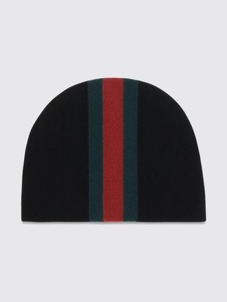 Gucci Bonnet en laine m&eacute;rinos avec motif Web &agrave; rayures