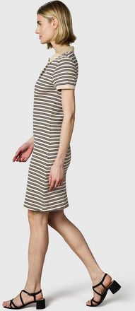 Ragwear A-Linien-Kleid Colaro Stripes Dress YOUMODO Gestreiftes Damen Minikleid mit Hemdkragen