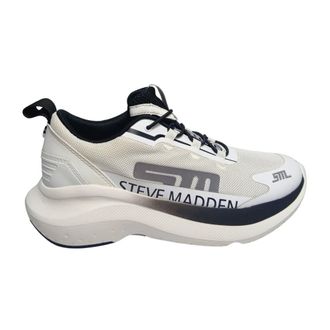 Steve Madden Femme, Chaussures, Blanc, Taille: 35 1/2 EU Baskets Ecopelle
