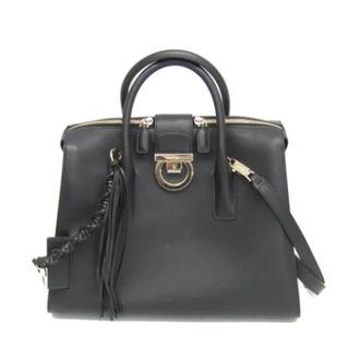 Ferragamo Pre-owned Leder Handtaschen - - Pre-owned - Damen - Schwarzk - ONE SIZE