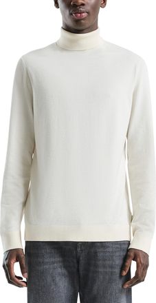 QS by s.Oliver Herren 2175797 Rollkragenpullover, White, S