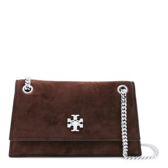 Tory Burch Tory Burch Hobo Bags - Dark Cocoa Leather Crossbody Bag - Gr. unisize - in Schwarz - f&uuml;r Damen