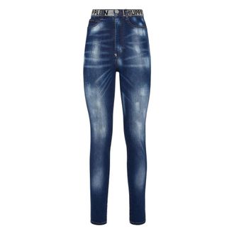 Philipp Plein Super High Waist Jegging - - Jeans - Damen - Blau - W27