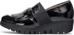 Wonders Black Kenai Moccasin Black 38
