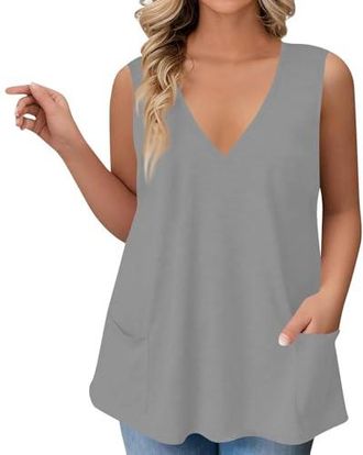 Generic Debardeur Femme Chic et &eacute;l&eacute;gant Chemisier sans Manche R&eacute;tro D&eacute;bardeur Crop Top Ete Haut Sexy Chic et Elegant Caraco Vetement Femme Ete Tee Shirt sans 