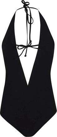 Valentino Garavani Femme, Maillots de bain, Noir, Taille: 38 FR Tie Halter Swimsuit