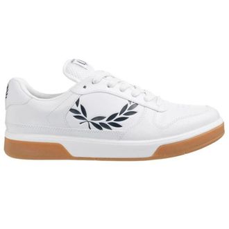 Fred Perry Strukturiert Sneaker f&uuml;r Herren, Leder (Wei&szlig;)