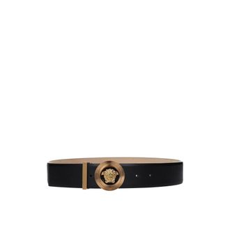 Versace Femme, Accessoires, Noir, Taille: ONE Size Ceinture Classique en Cuir