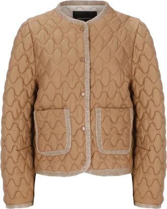 Fabiana Filippi Femme, Vestes, Brun, Taille: 38 FR Quilted Technical Down Jacket