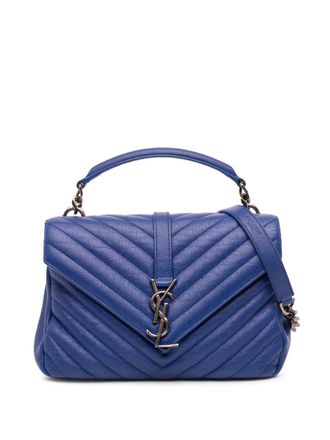 Saint Laurent sac &agrave; bandouli&egrave;re matelass&eacute; m&eacute;dium (2015) - Bleu