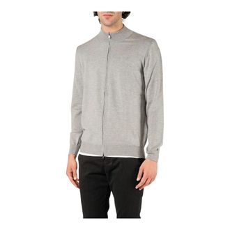 HUGO BOSS Zip Cardigan Strickjacke - - Knitwear - Herren - Grau - 3XL