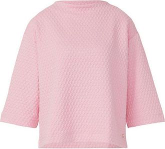 s.Oliver 3/4 Arm-Pullover Sweatshirt Strukturiertes Sweatshirt im Relaxed Fit