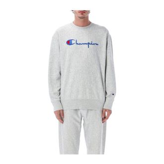 Champion SweaT-shirt &agrave; col rond Reverse Weave - Homme - Sweatshirts et sweats &agrave; capuche - Gris - Taille: M