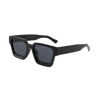 Generic Lunettes De Soleil &Agrave; Monture Carr&eacute;e For Hommes, Id&eacute;ales For Les Vacances, D&eacute;placements Quotidiens Et La Conduite(Black)