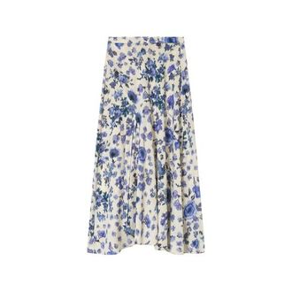 Isabel Marant Jupe longue Sakura en soie stretch imprim&eacute;e