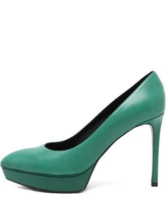 Saint Laurent escarpins Janis 110 mm - Vert
