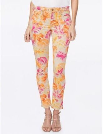 NYDJ Alina Skinny Ankle Jeans Print Premium Denim | Strandgarten-Clementine