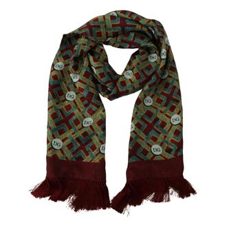 Dolce & Gabbana Multicolor DG Logo Seidenschal - - Accessories - Herren - Mehrfarbig - ONE SIZE