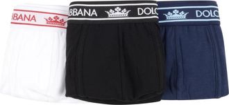 Dolce & Gabbana Homme, Sous-v&ecirc;tements, Multicolore, Taille: 3XL Regular Boxer 3-Pack