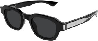 Saint Laurent Sonnenbrille mit Eckigem Winkel - - Accessories - unisex - Schwarzk - 48 MM
