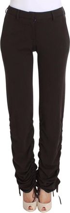 Ermanno Scervino Femme, Pantalons, Brun, Taille: 34 FR Pantalon Slim-fit