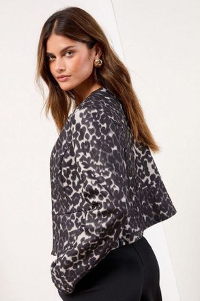 Lipsy Kurzjacke Lipsy verk&uuml;rzter, kragenloser Blazer, Regular (1-St)