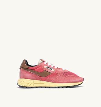 Autry BASKETS REELWIND LOW EN NYLON ET DAIM STRAWBERRY SUGAR ET COCONUT