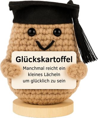 Gl&uuml;cksmoment Das Original: Pocket Hug, Positive Kartoffel, Kreative Strickwolle Kartoffel Puppe, kleine Umarmung Gl&uuml;cksbringer, Positive, Gute Laune Motivation, Mu