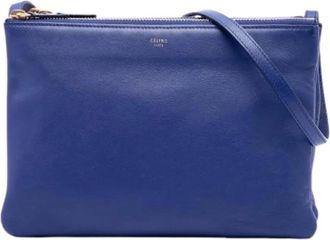 Celine Pre-owned Trio Crossbody Bag - Femme - Pre-owned - Bleu - Taille: ONE Size