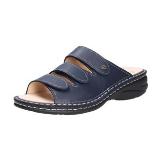 Finn Comfort Femme, Chaussures, Bleu, Taille: 41 EU Sandale confortable avec dessus en cuir