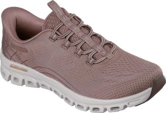 Skechers Glide-Step Elevate Amaze Damen-Sneaker, Braunes Netzgewebe, 37.5 EU
