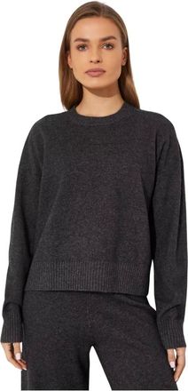 Yves Salomon Femme, Pulls, Gris, Taille: 38 FR Pull ras du cou